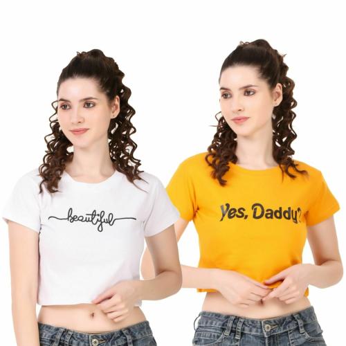 Buy Vanghee crop tops for women | Summer Top | Half Sleeve Crop Top ...