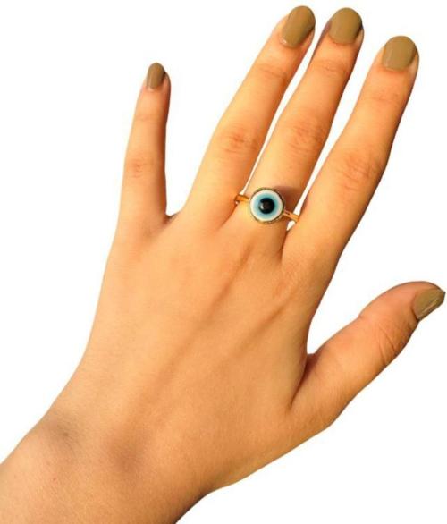 Buy Chopra Gems & Jewellery Gold Plated Brass Evil Protection Stone ...