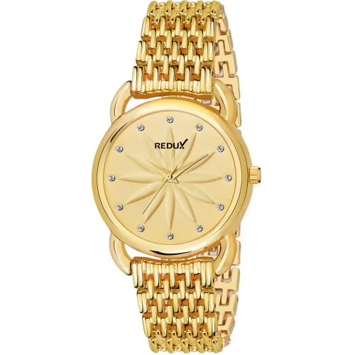 Buy Redux GW-255 Gold Dial Analogue Watch for Women's & Girl's Online ...