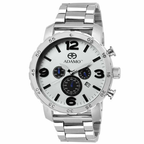Buy ADAMO Chronograph White Dial Working Inner Hands Men's & Boy's ...