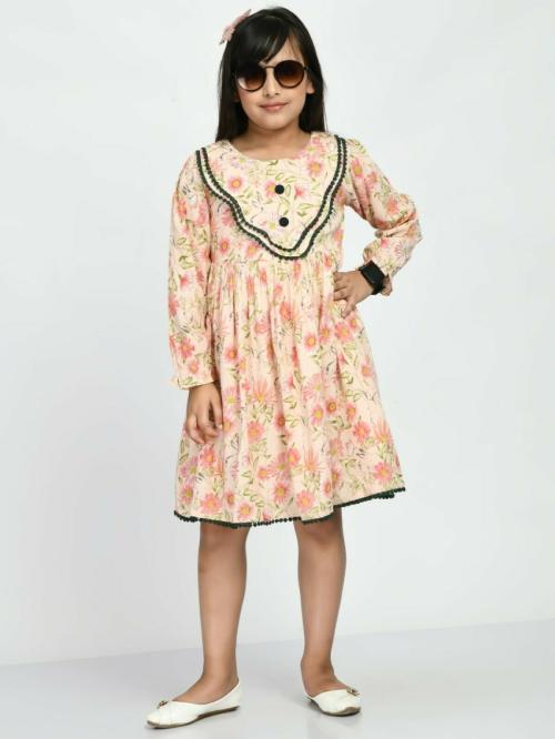 Buy Bella Moda Girls Printed Floral casual Dress Online at Best Prices in India - JioMart.