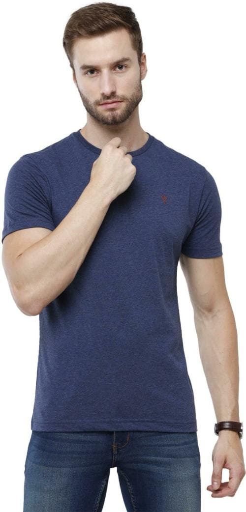 Buy Classic Polo Solid Men Round Neck Navy Blue T-Shirt Online at Best Prices in India - JioMart.