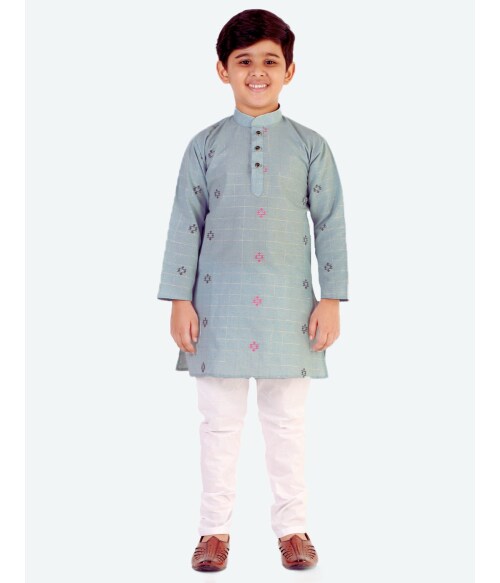 Buy Pro-Ethic Style Developer Ethnic Wear Silk Kurta Pajama Set for ...