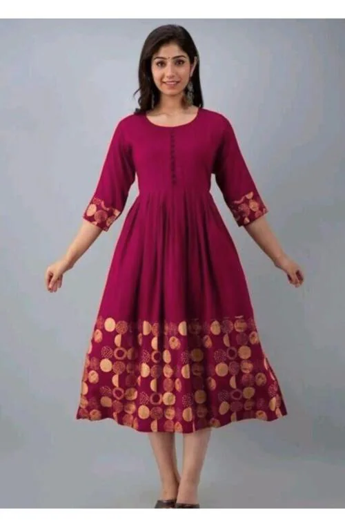Buy RA Creation Women Maroon Printed Viscose Rayon Kurta Online at Best Prices in India - JioMart.