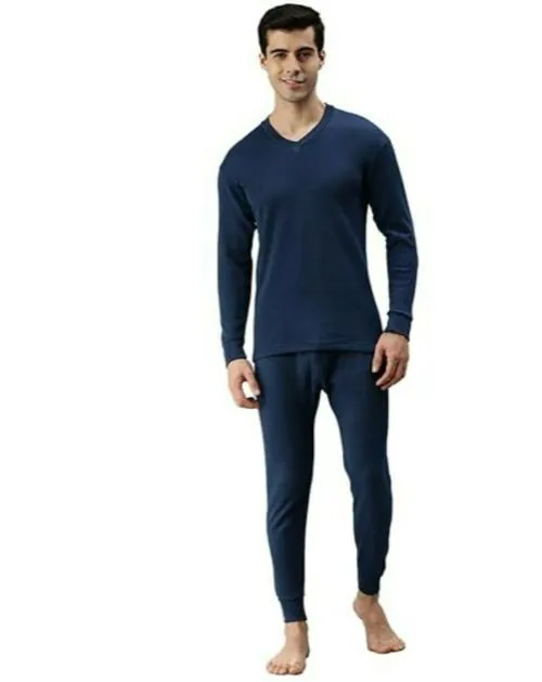 Buy DGH BY DURGA HOSIERY 01 Set V Neck + Trouser Thermal Set with Fully ...