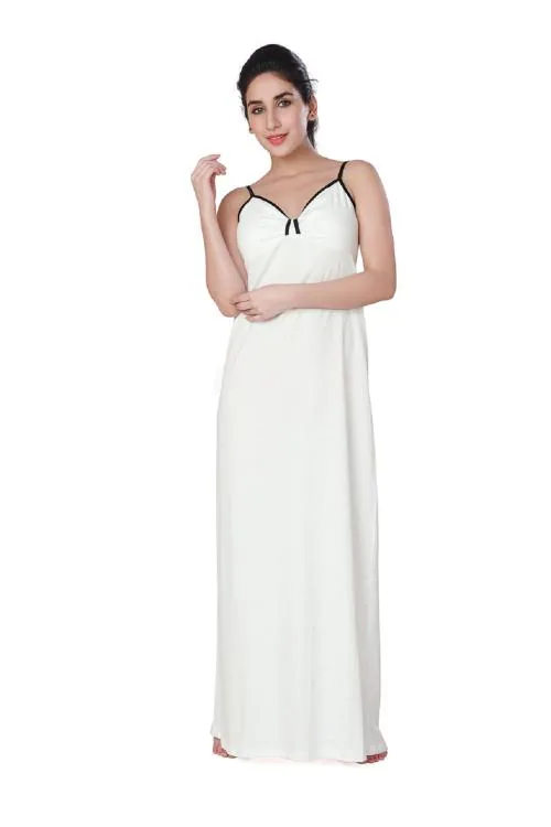 Buy Honeydew 100% cotton hosiery White nighty Online at Best Prices in ...