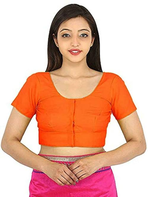 Buy GULBINS Women Orange Solid Cotton Blouses (46 size) Online at Best Prices in India - JioMart.