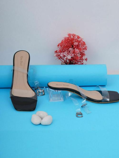 Buy Retrowalk Black Women Heeled Sandals Online at Best Prices in India - JioMart.