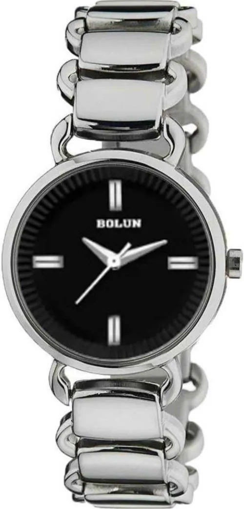 Buy Bolun Analog Black Dial Silver Strap Watch For Women Online at Best ...