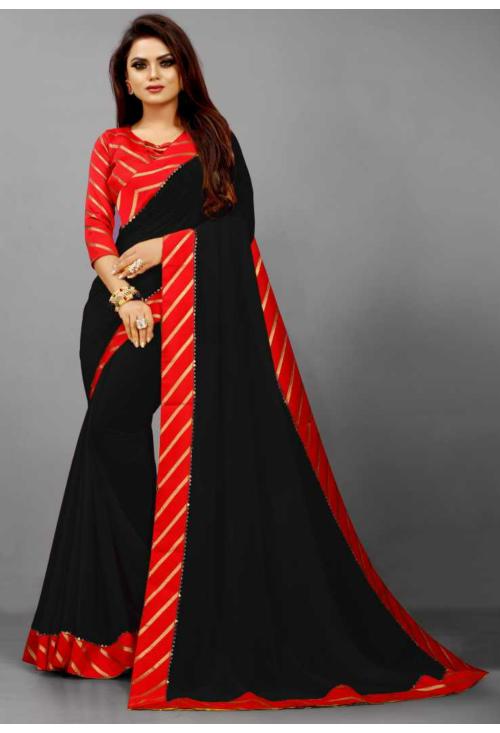 Buy Emban BEUTIFULL VICHITRA SILK WITH BROCADE LACE AND BLOUSE Online ...