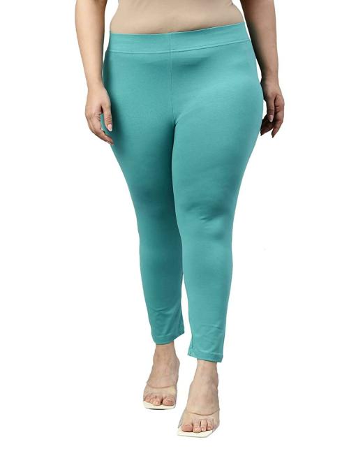 Buy Go Colors Women Light Blue Solid Stretch Leggings Online at Best Prices in India - JioMart.