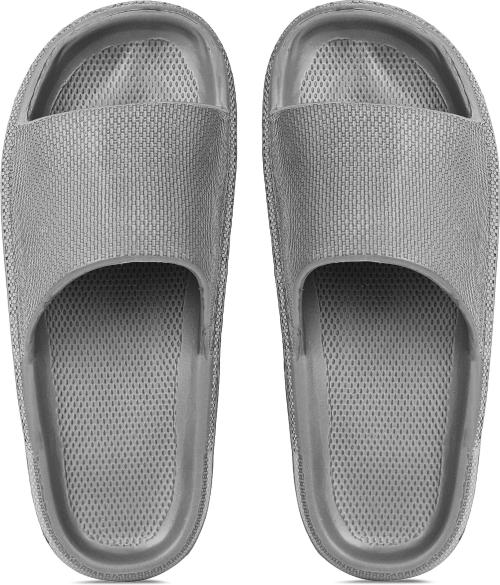 Buy Monoction Men's Grey Flip-Flops Online at Best Prices in India ...