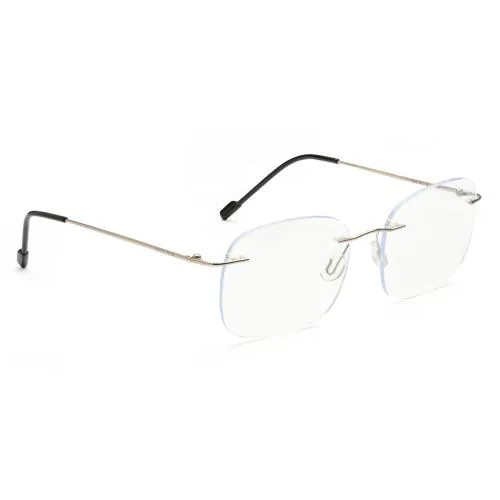 Buy Royal Son Rimless Rectangular Spectacle Frame For Men And Women ...
