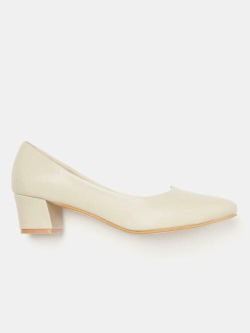 Buy Marc Loire Women Cream Block Heels Online at Best Prices in India ...