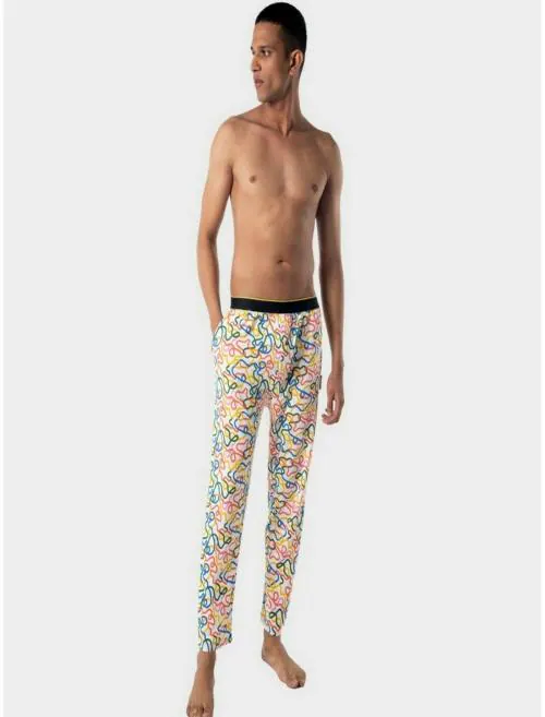 Buy Bummer String Theory White Printed Modal 24/7 Pyjama for Men Online ...