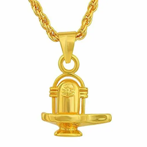 Buy morir Gold Plated Brass Lord Shiva Shiva Shivling Mahadev Bholenath ...