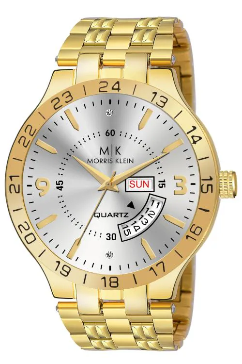 Buy MORRIS KLEIN MK-1036 ORIGINAL GOLD PLATED DAY & DATE FUNCTIONING ...
