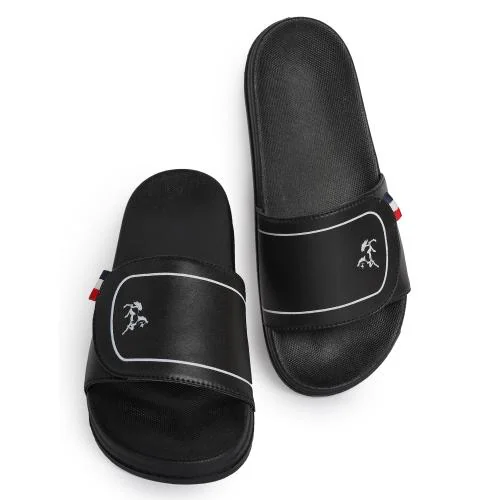 Buy Simsan Black Velcro Style Solid Sliders For Men Online at Best Prices in India - JioMart.