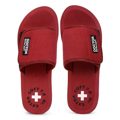 Buy DOCTOR EXTRA SOFT Women's Maroon Slides Orthopaedic and Diabetic ...