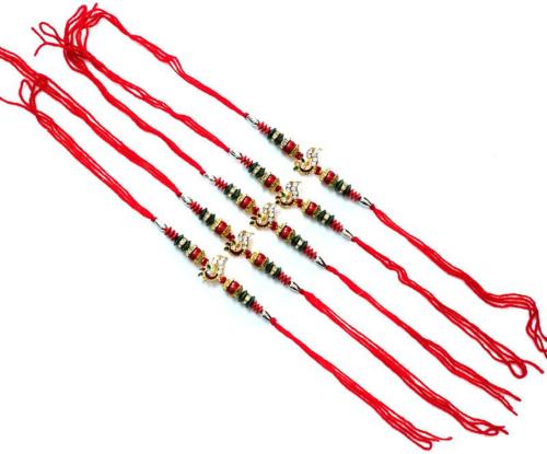 Buy Bhavya Sales Mauli Thread Multicolor Rakhi Set For Men And Women ...