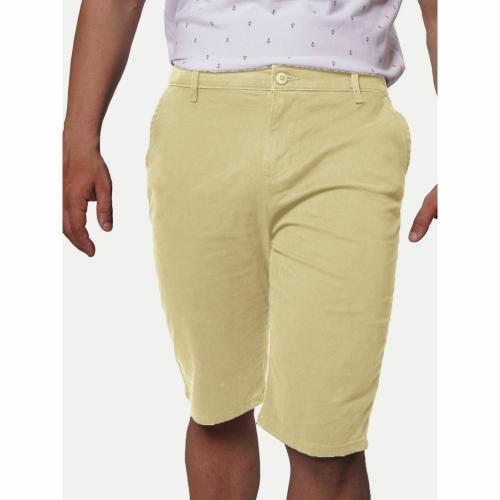 Buy Rad Prix Men Solid Beige semi Casual Cotton Shorts Online at Best ...