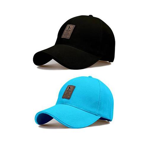 Buy ALAMOS Unisex Black and Cyan Ediko Cotton (Pack of 2) Online at ...