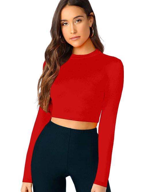 Buy Alekya Womens Red CropTop TC-065-Red-XS Online at Best Prices in ...