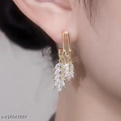 Buy VIBRANCE Gold Wheat Ears Drop Dangle and Stud Earrings Set Online ...