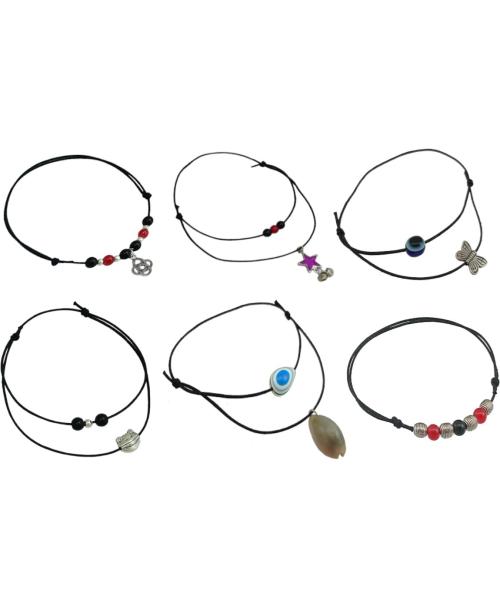 Buy HIGH TRENDZ Single Leg Thread Knot Cotton Dori Anklet for Women ...