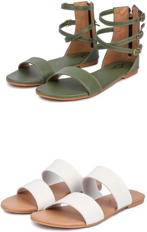 Buy Brauch Olive Flats Combo Online at Best Prices in India - JioMart.