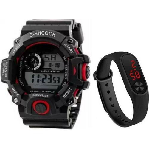 Buy Trex PU Strap Chrono Semi Water and Shock Resistance Alarm Sports ...