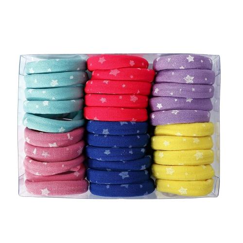 Buy Navmav Multicolor Elastic All Hair Types Elastic Scrunchies Soft ...