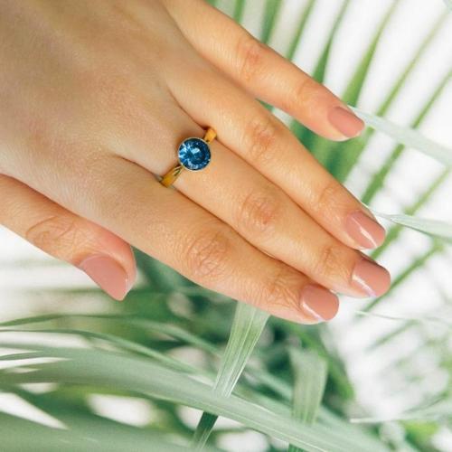 Buy Chopra Gems & Jewellery Brass Sapphire Neelam Stone Ring (Men and ...