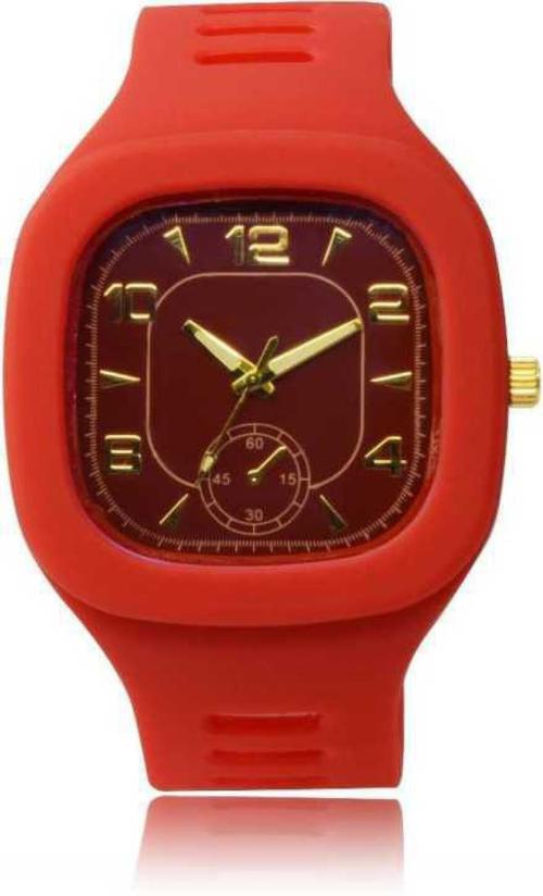 Buy Showking Analog Red Dial Red Strap Watch For Boys And Girls Online ...