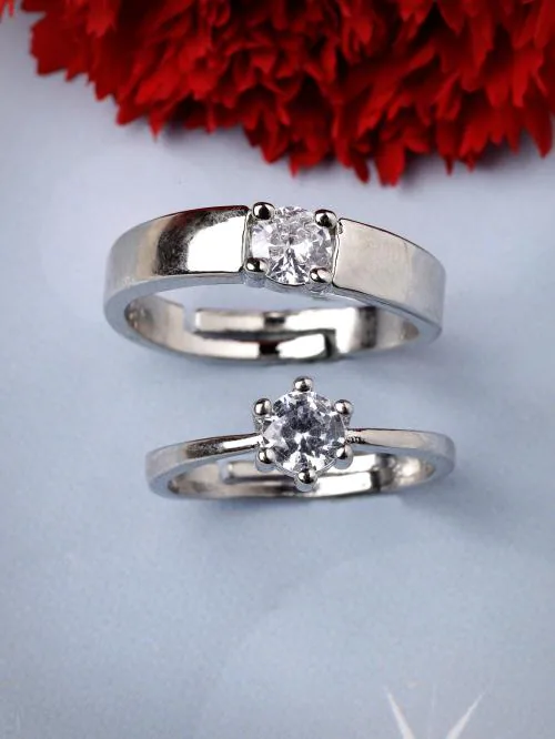 Buy Scintillare by Sukkhi Eye-Catchy Rhodium Plated Silver American ...