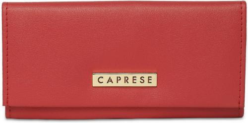 Buy Caprese Women Red Genuine Leather Casual Clutch (3 Card Slots ...
