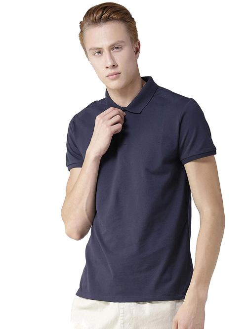 Buy Fastoche Men Navy Blue Polo Tshirt - XL Online at Best Prices in ...