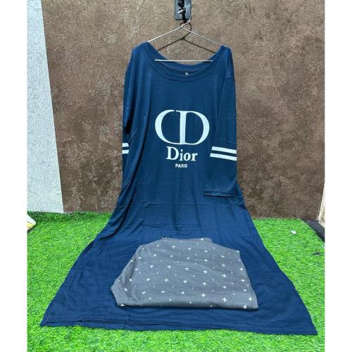 Buy Mona Design Studio Full Long T-Shirt with Printed Full Pant Causal ...