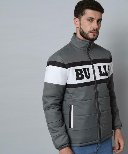 Buy Christy World Men Grey Casual Jacket Online at Best Prices in India ...