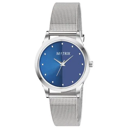 Buy Matrix Timepiece Glamm Dual Tone Stone Studded Dial With Sapphire ...