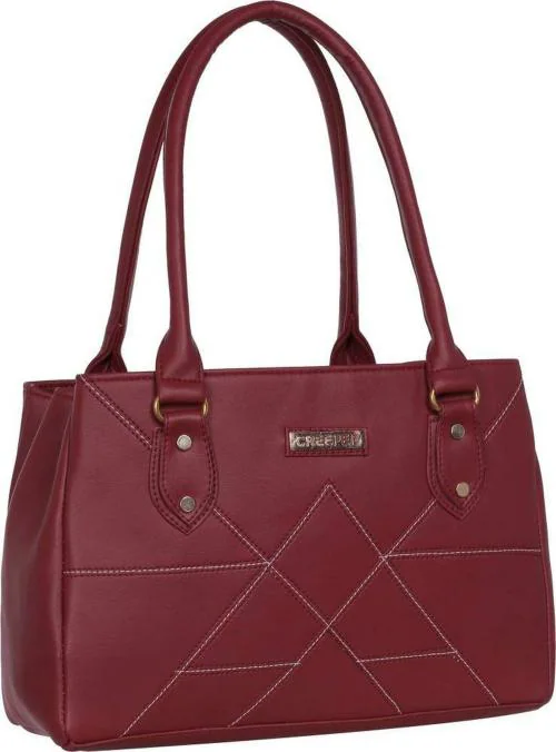 Buy Creeper Maroon Leatherette Hand Bag Online at Best Prices in India ...