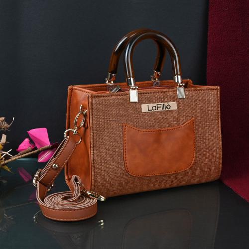 Buy Lafille Polyurethane Leather Stylish Trendy Handbag Totebag with ...