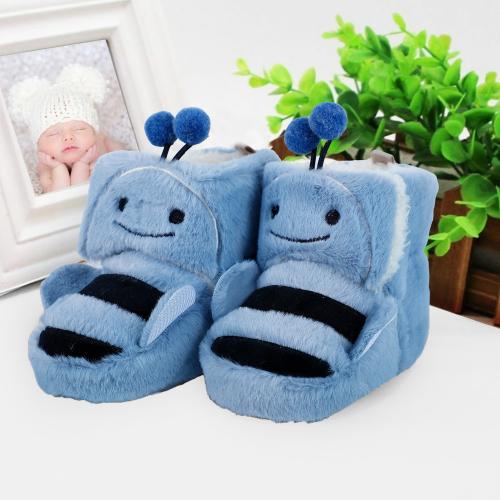 Buy Baby Moo Bumble Bee 3D Warm Furry Booties - Blue Online at Best ...