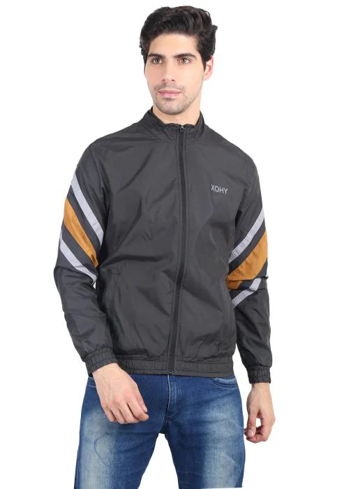 Buy xohy Black Wind Cheater Jacket For Men Online at Best Prices in ...