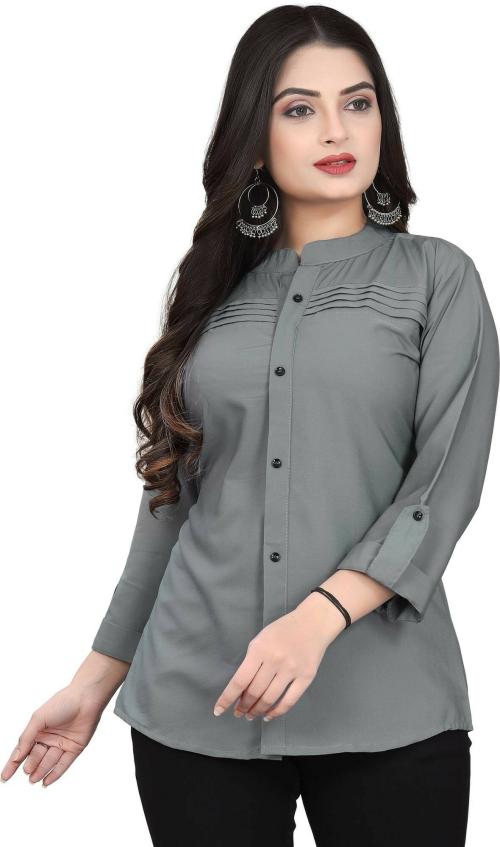 Buy Jayu Fab Women Striped Georgette Party Shirt Online at Best Prices in India - JioMart.