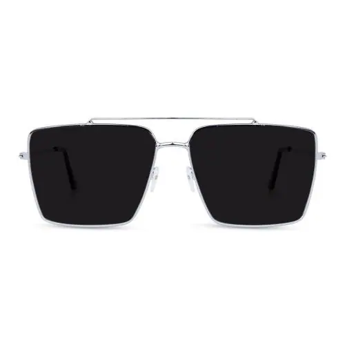 Buy REYDA Unisex Rectangular Aviator Sunglasses with Premium Glass ...