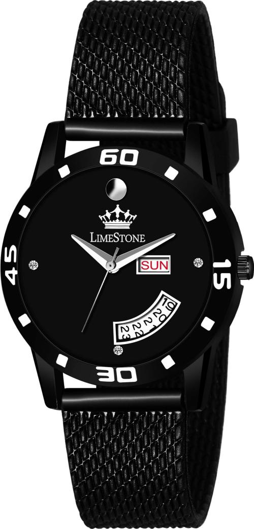 Buy LIMESTONE Analog Black Dial Black Strap Watch For Women (LS1352) Online at Best Prices in ...