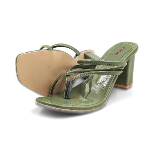 Buy Sayera String Women Green Heel Sandals Online at Best Prices in ...