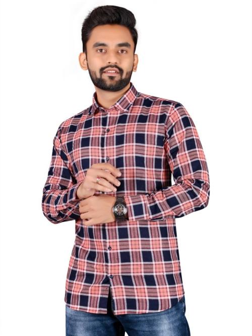 Buy Allan Peter Men Pink Checkered Pure Cotton Party Shirt Online at ...