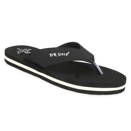 Buy DR STTEP Men's Black Synthetic Slip-on Diabetic and Orthopaedic ...